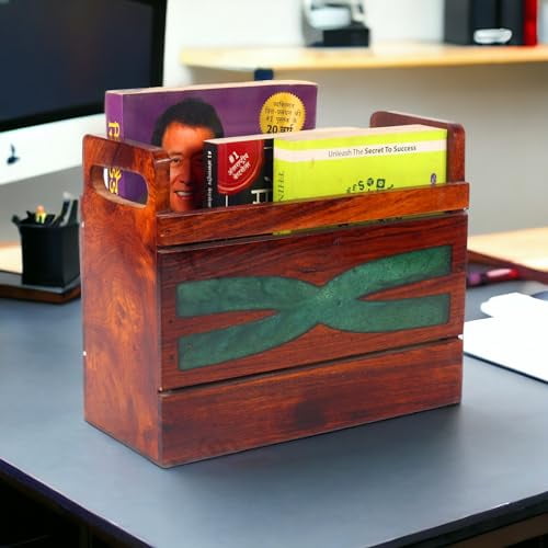 Creation India Craft Magazine Holder for Office Desk Newspaper Stand in ...