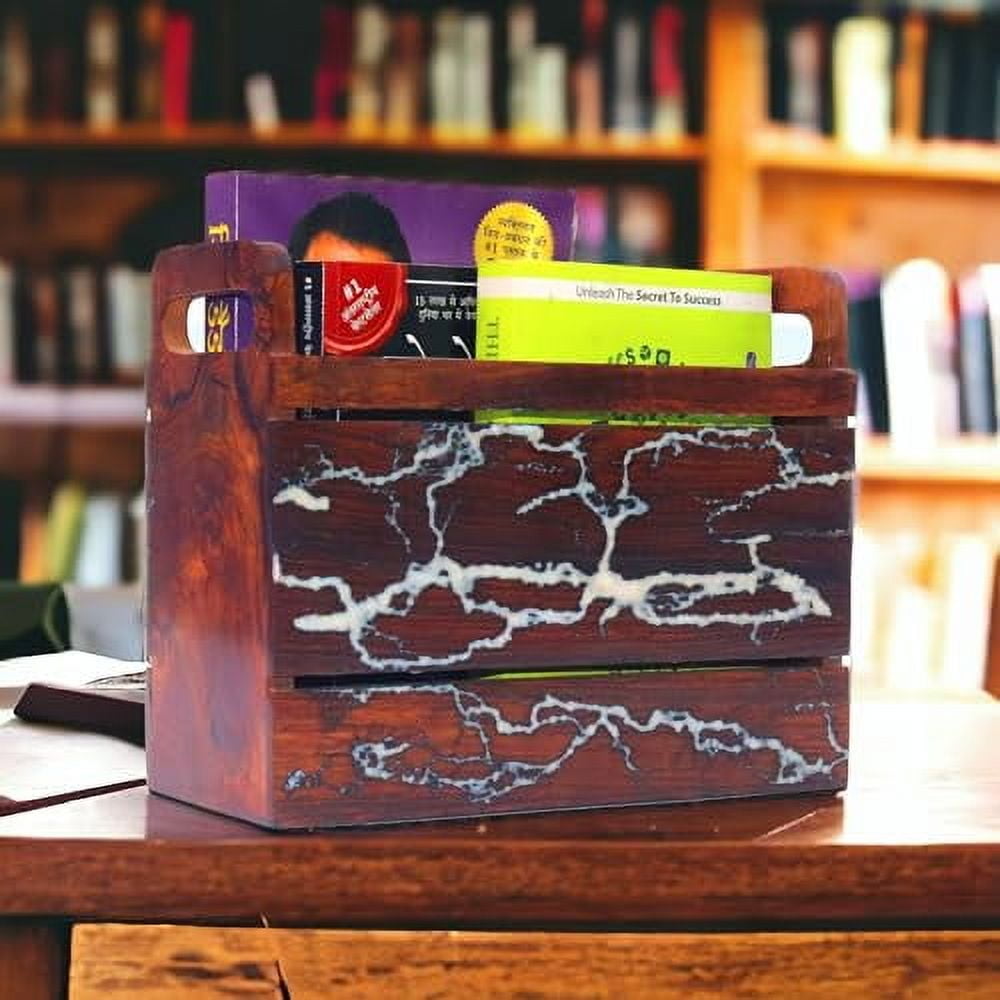 Creation India Craft Magazine Holder for Office Desk Newspaper Stand in ...