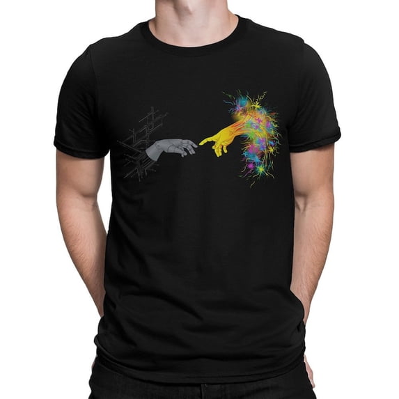 Creation Of Adam Futuristic Shirt Art History Parody Gift Graphic Tee ...