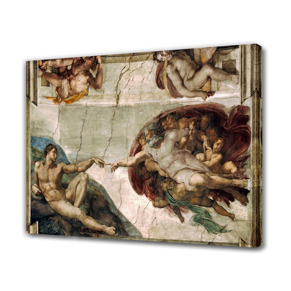 Creation of Adam Canvas Poster Bedroom Decor Sports Landscape Office ...