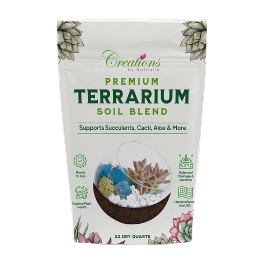 Creations by Nathalie Premium Succulent & Cactus Soil – Large 2.2 QT ...