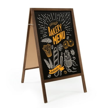 Flash Furniture Canterbury 30x20" A-Frame Wood Magnetic Chalkboard in ...
