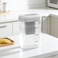 Creatitoy 2100ml Large Capacity Heat Resistant Plastic Water Pitcher ...