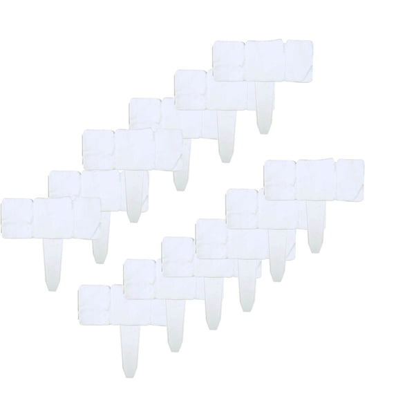 Creatitoy Garden Fence Border Kit 12-Pack - Sturdy Plastic Yard Garden ...
