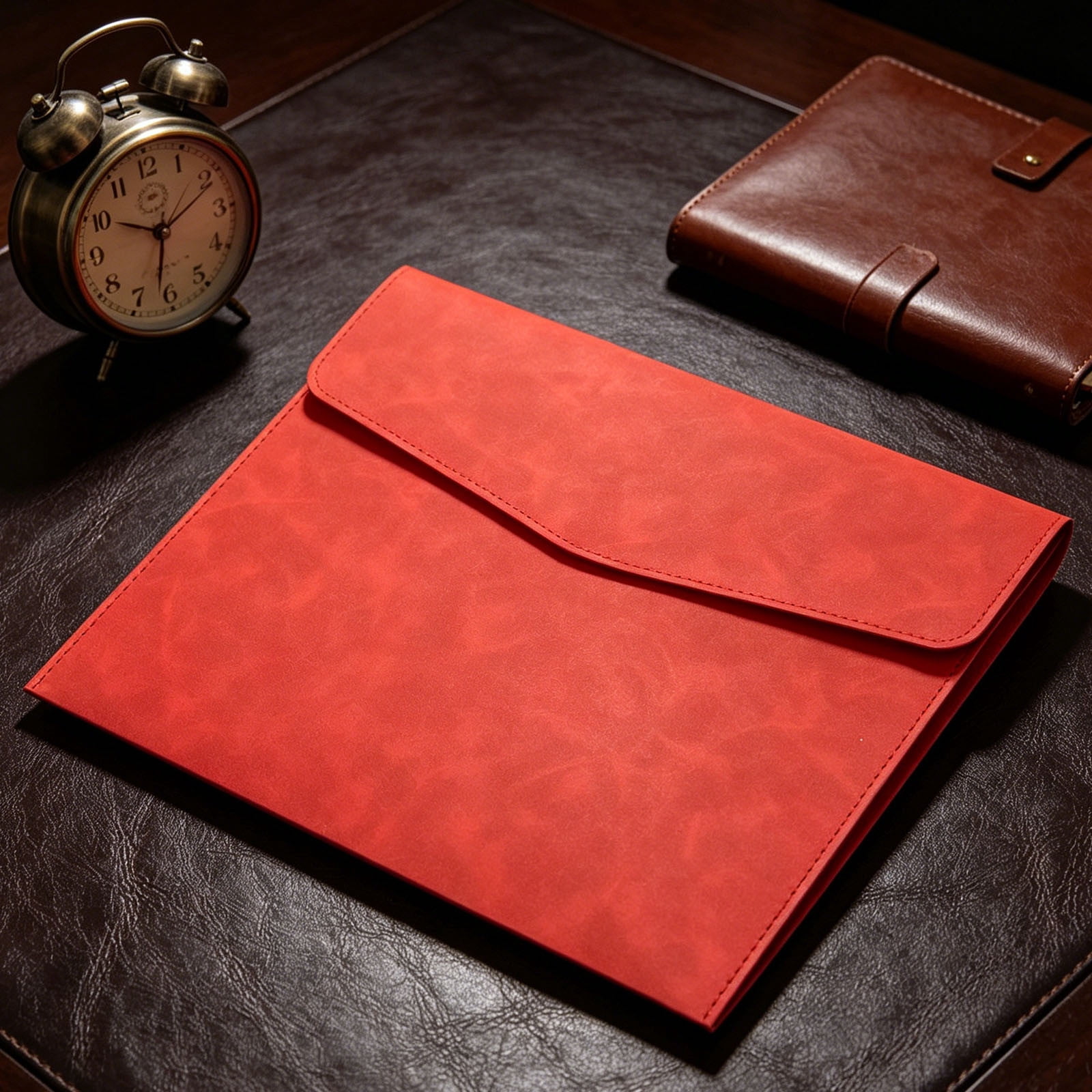 Creatitoy Waterproof Faux Leather Document Folder, Portable Business ...