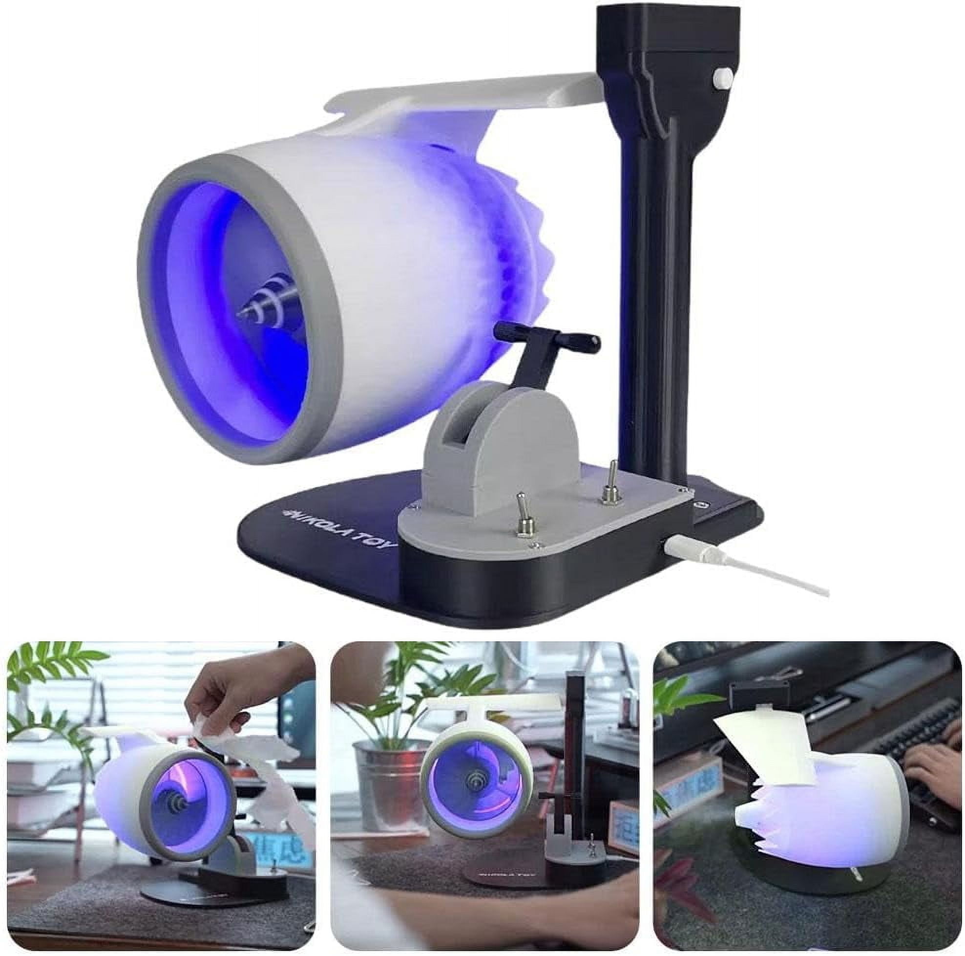 Creative 2-in-1 Turbo Desktop Fan With Humidifier and Red Tail Lights ...