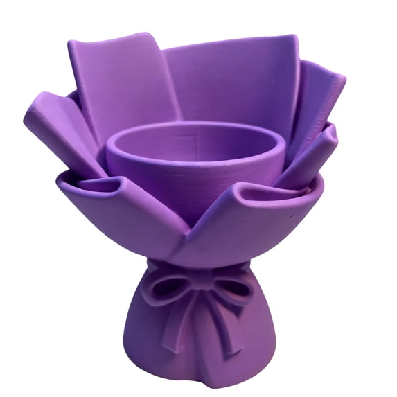Creative 3D Printed Floral Vase Pen Holder Pen Holder Box With Textured ...