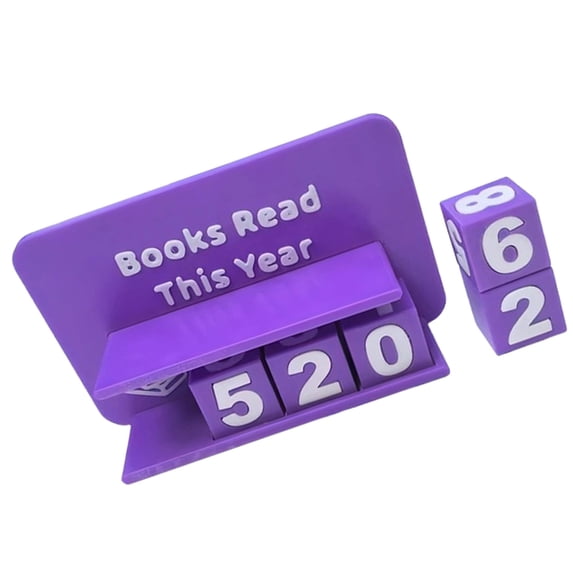 Creative 3D Printed Reading Progress Trackers With Number Cubes Books ...