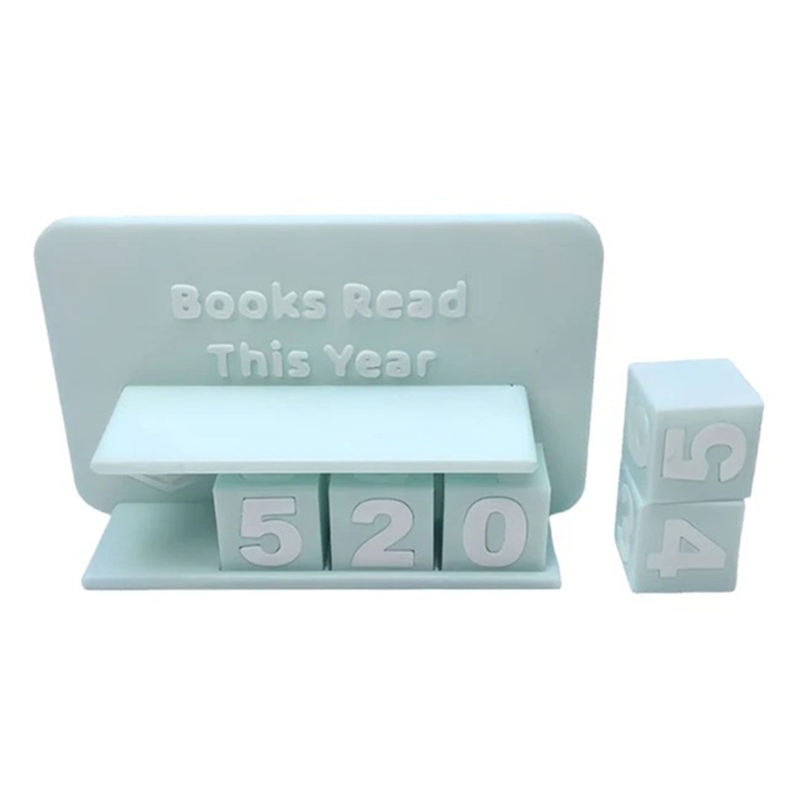Creative 3D Printed Reading Progress Trackers With Number Cubes Books ...