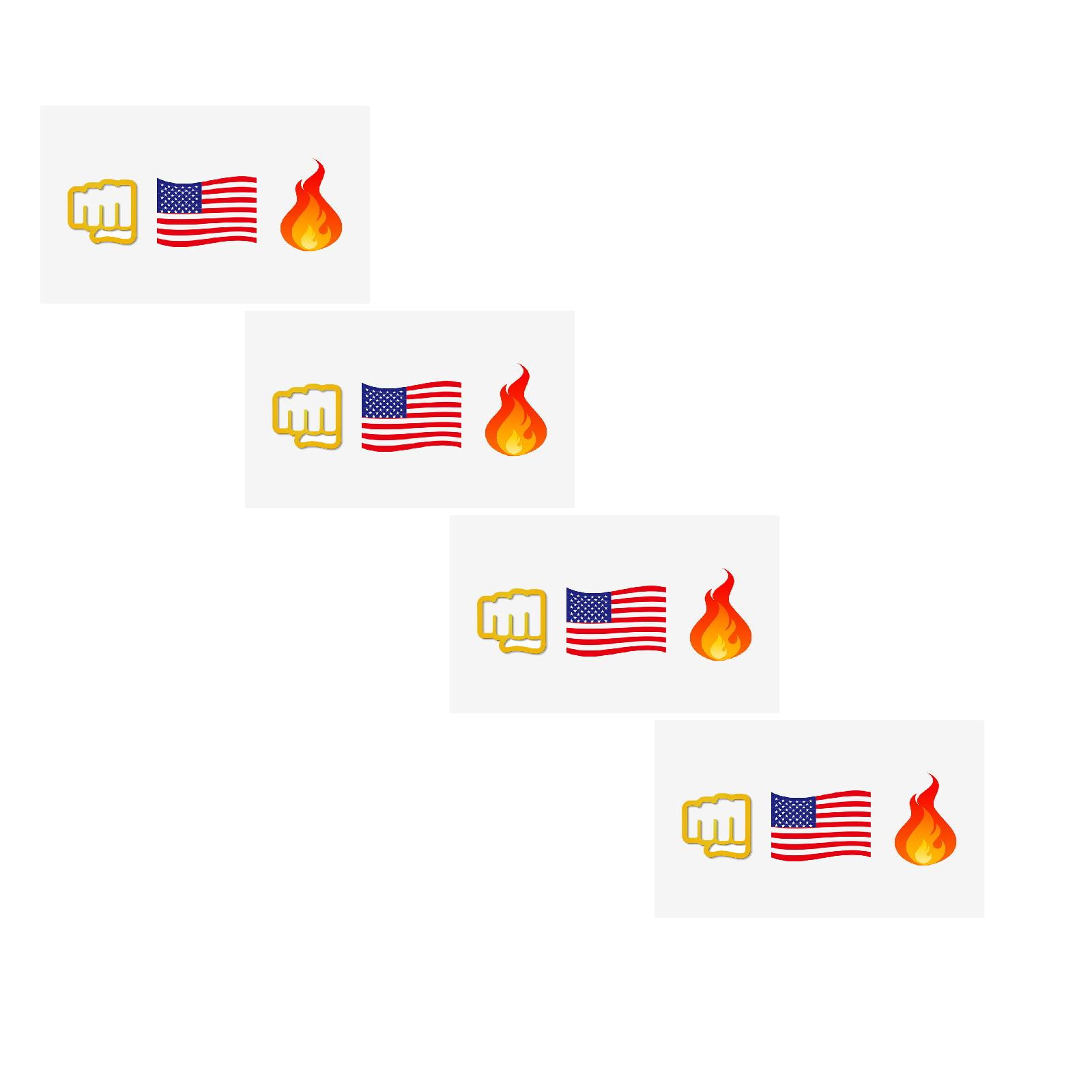 Creative 3x5 Ft US Flags on Stick Fun Fists Fires Design Chat Records ...