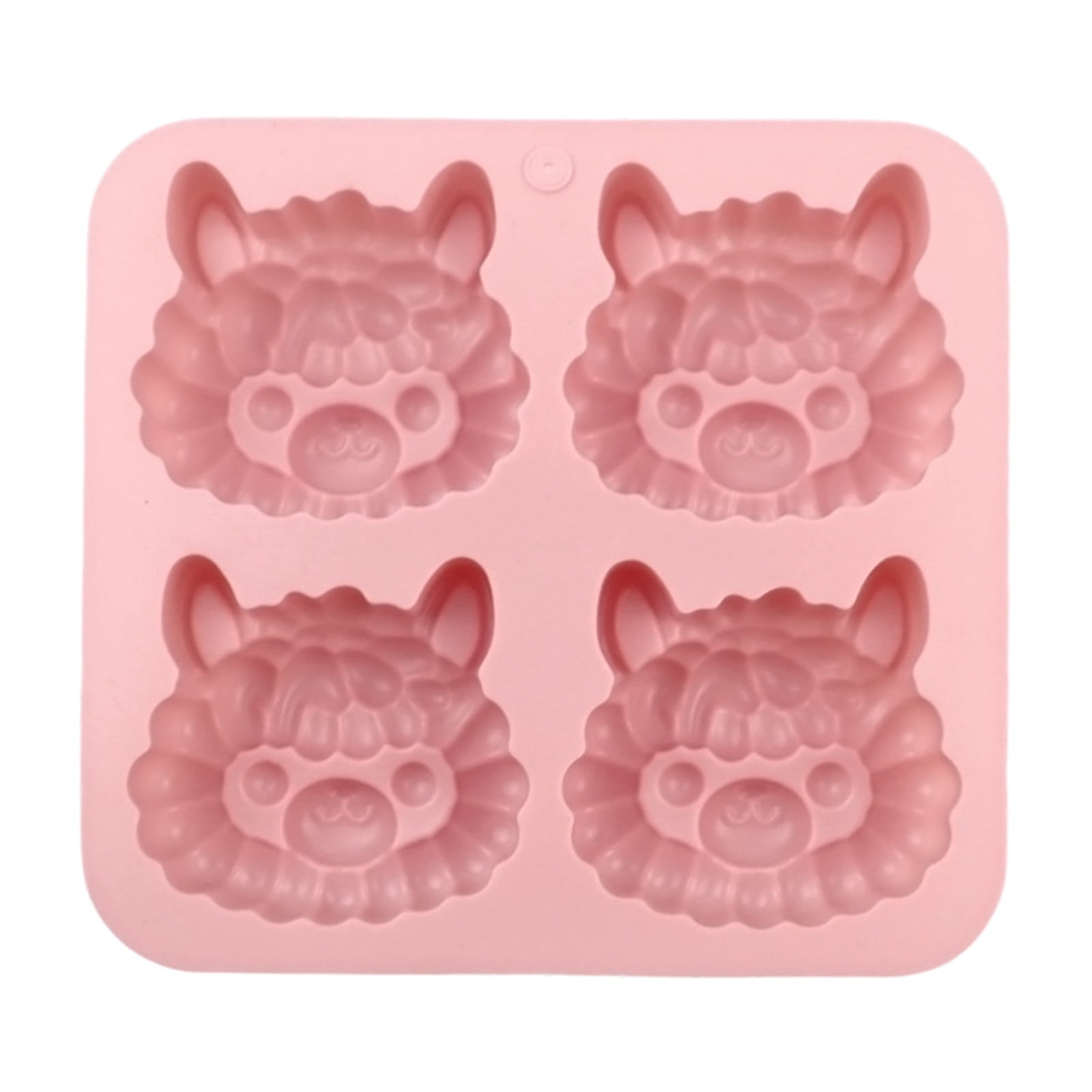 Creative 4 Cavity Llamas Silicone Mold For Creative Baking Chocolate ...