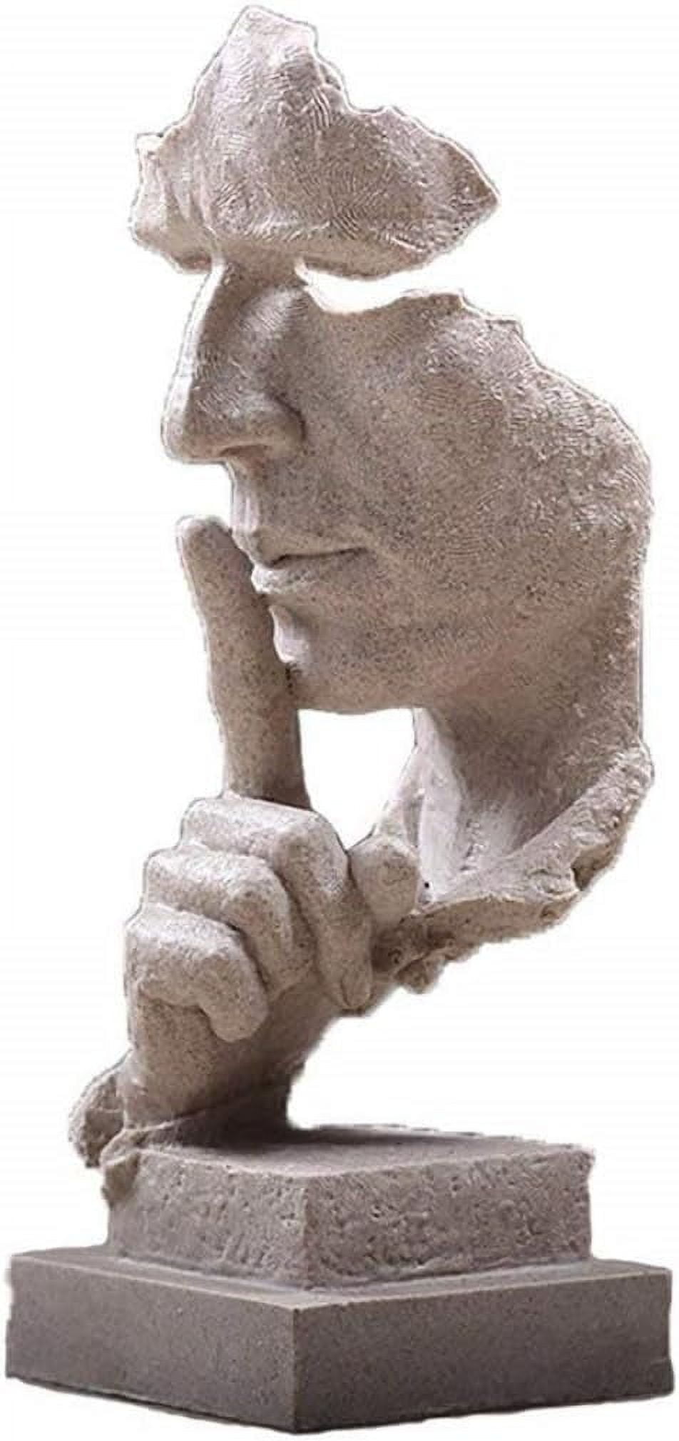 Creative Abstract The Thinker Statue Sandstone Face & Hand Statues and ...