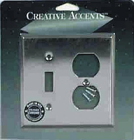 Creative Accents 9CS106 Polished Chrom Steel Two Gang Combination ...
