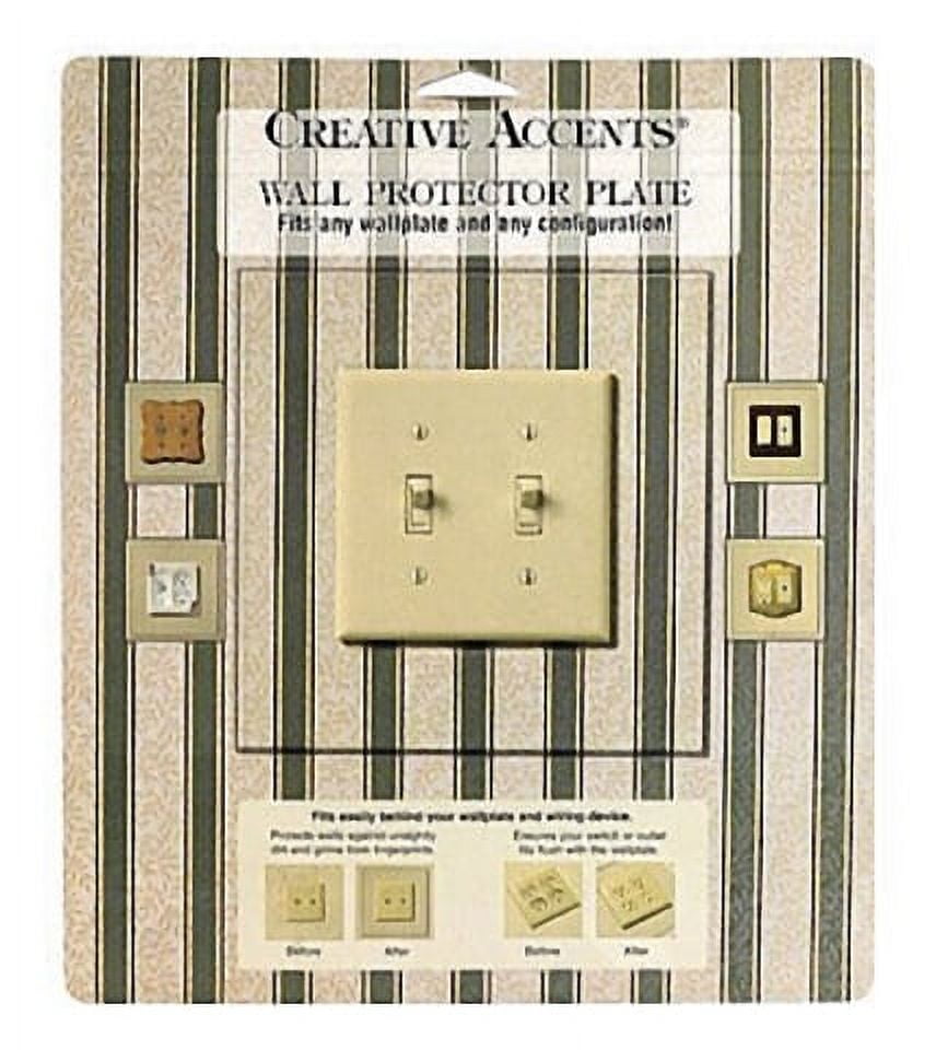 Creative Accents 9PP102 Wallpaper Protector Plate for 2 Gang Wall ...