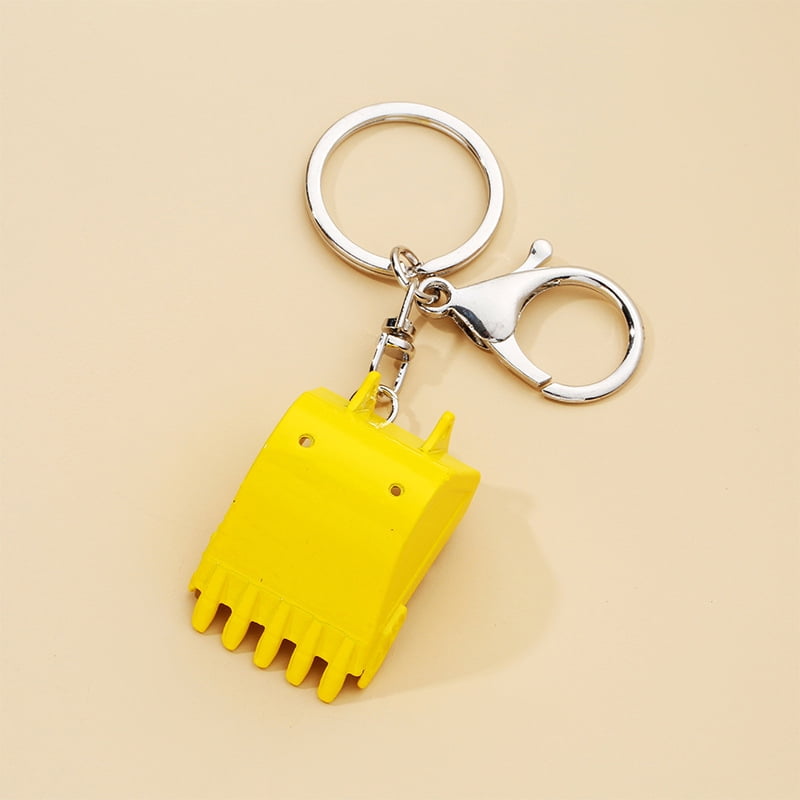 Creative Alloy Bulldozer Keychain Exquisite Personality Metal Excavator ...