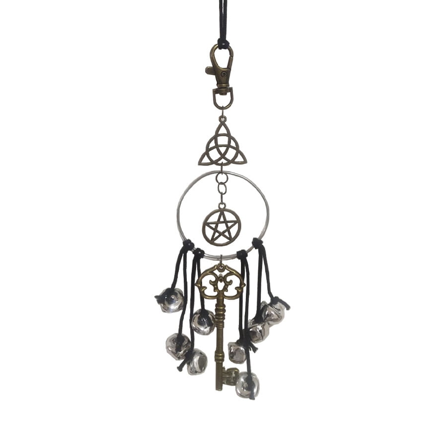 Creative Alloy Witch Bells Wind Chimes Door Pendant Decoration Antique ...
