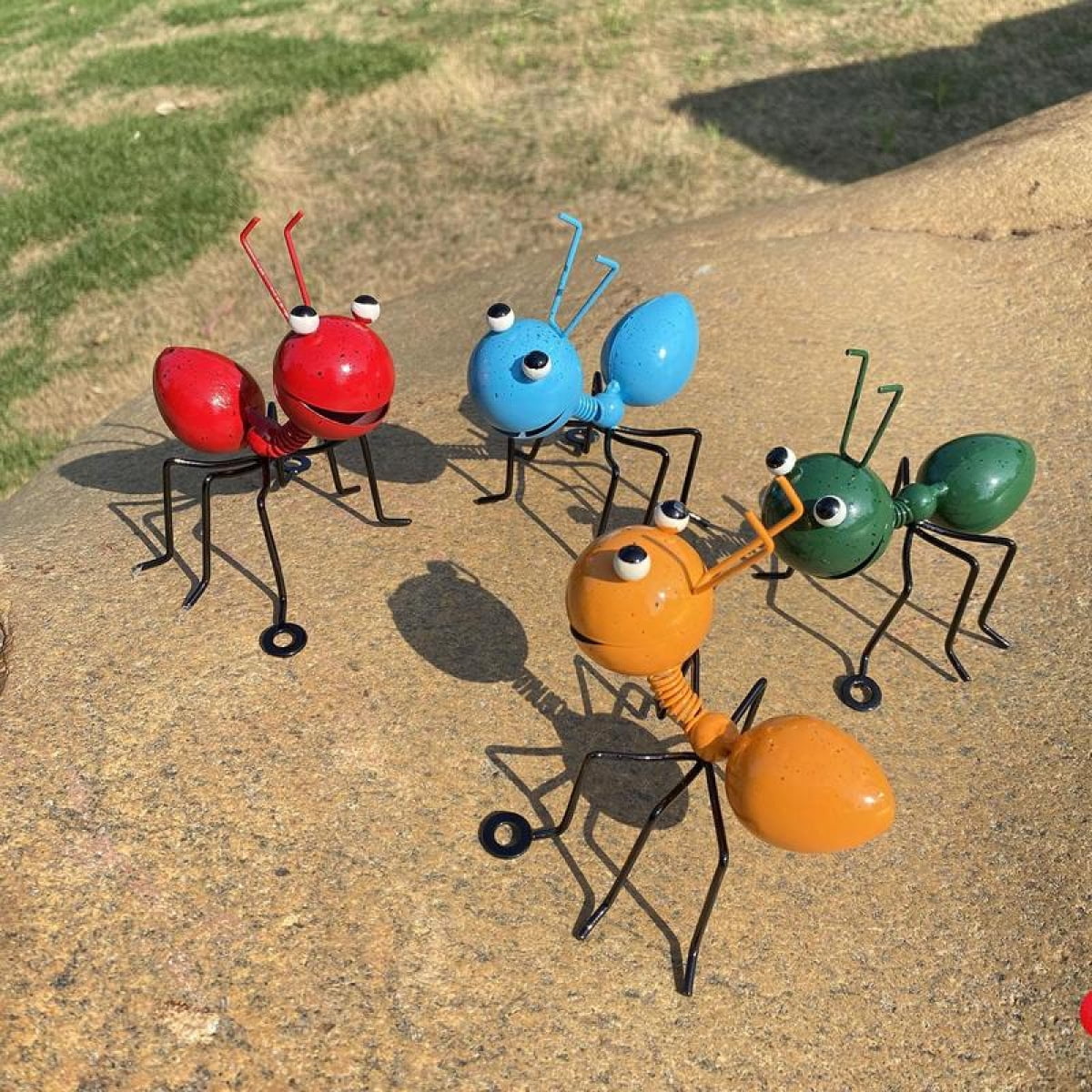 Creative Ant Design Garden Decoration, 4pcs/set Metal Ant Statue ...