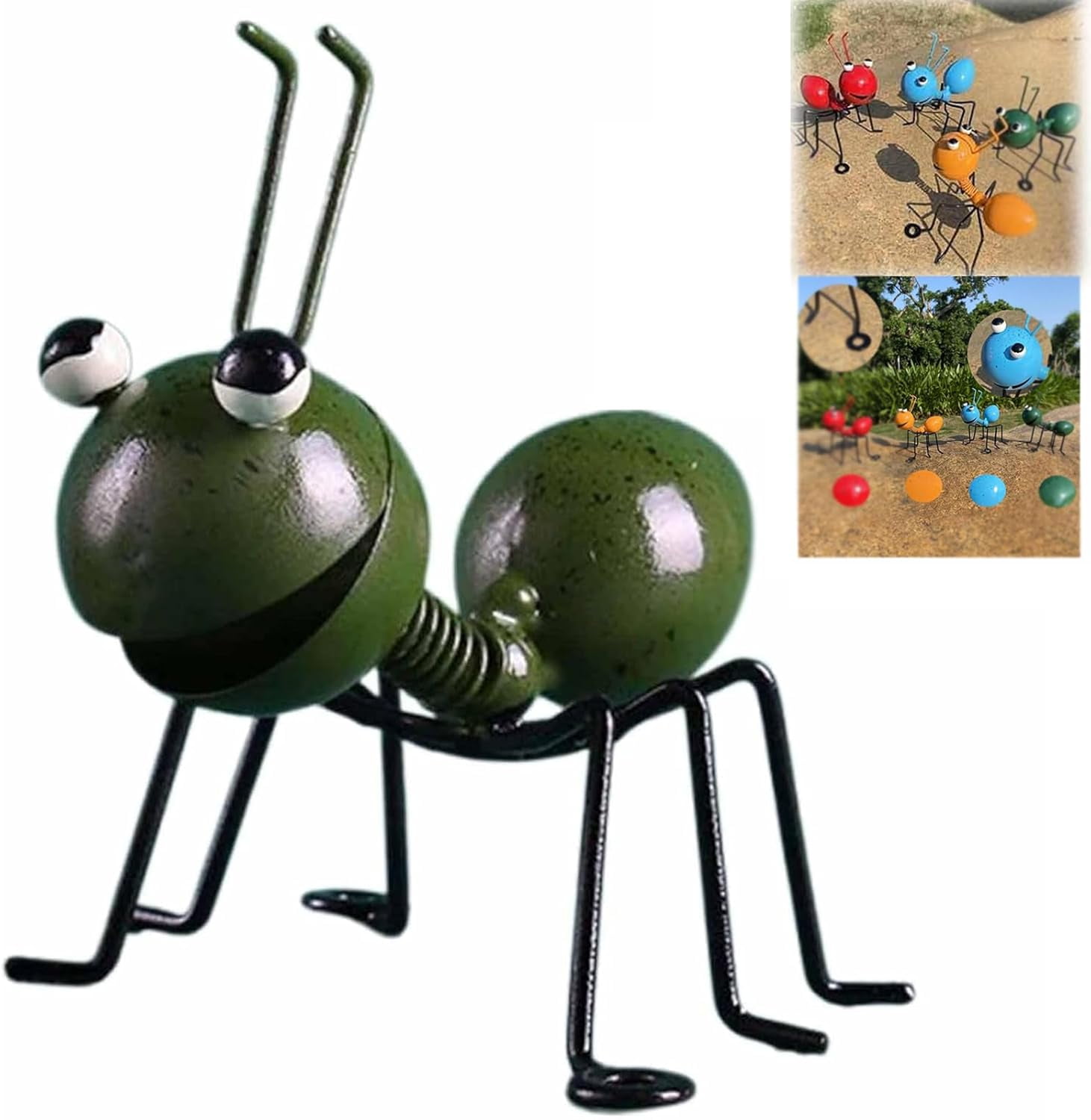 Creative Ant Design Garden Decoration, Metal Ant Garden Set, Iron Art ...