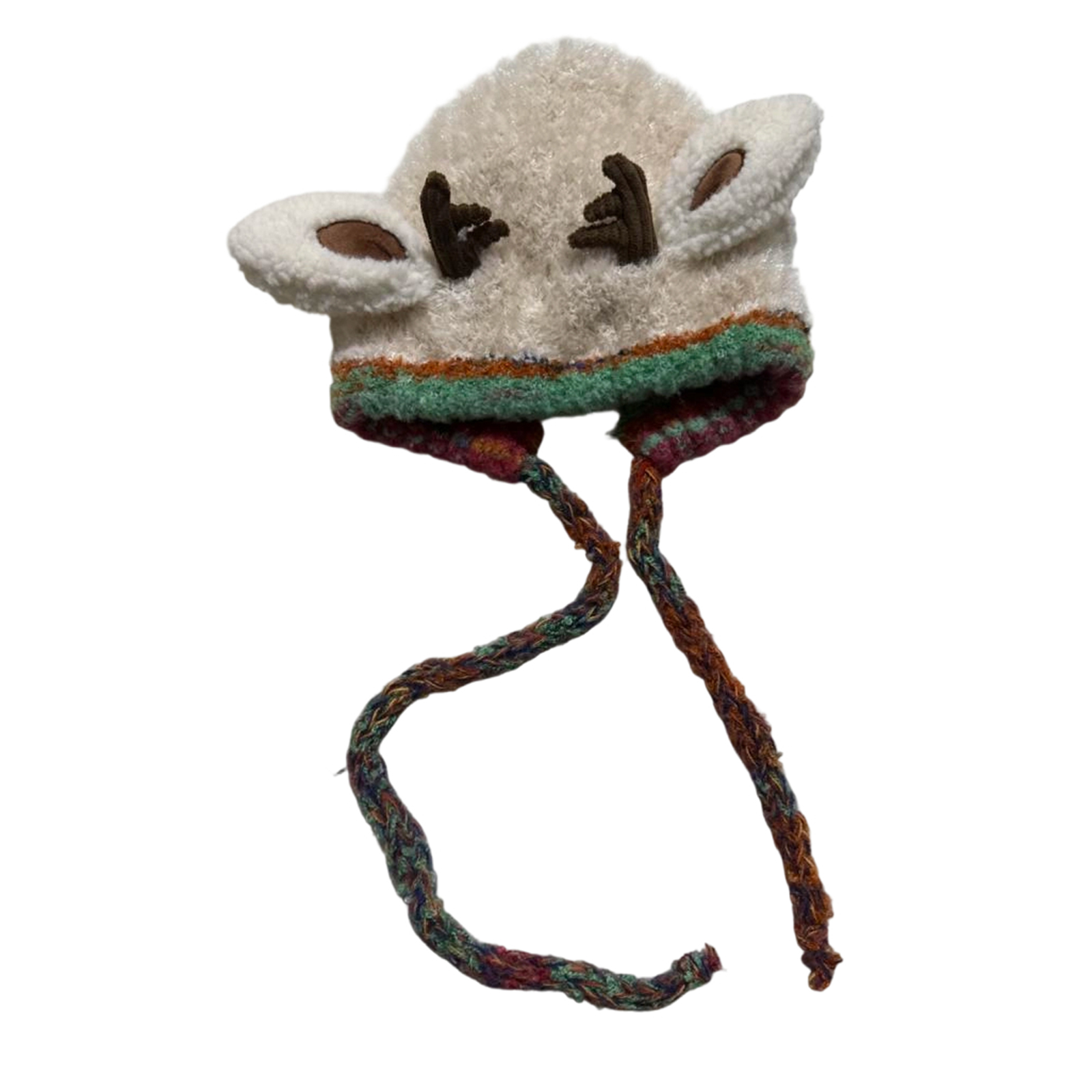 Creative Antler Hat & Bag 2-in-1, Festive Reindeer Knitted Christmas ...