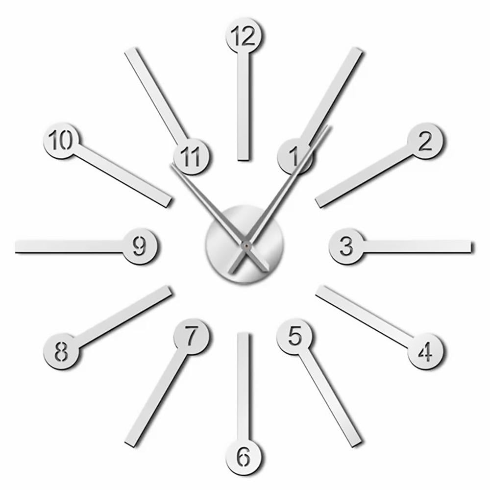 Creative Arabic Numerals Frameless Wall Clock Stickers, DIY Modern ...