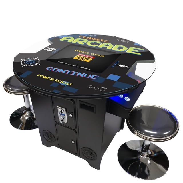 Creative Arcades 2 Player Short Pub Table Arcade w/ Trackball, 22"" LCD ...