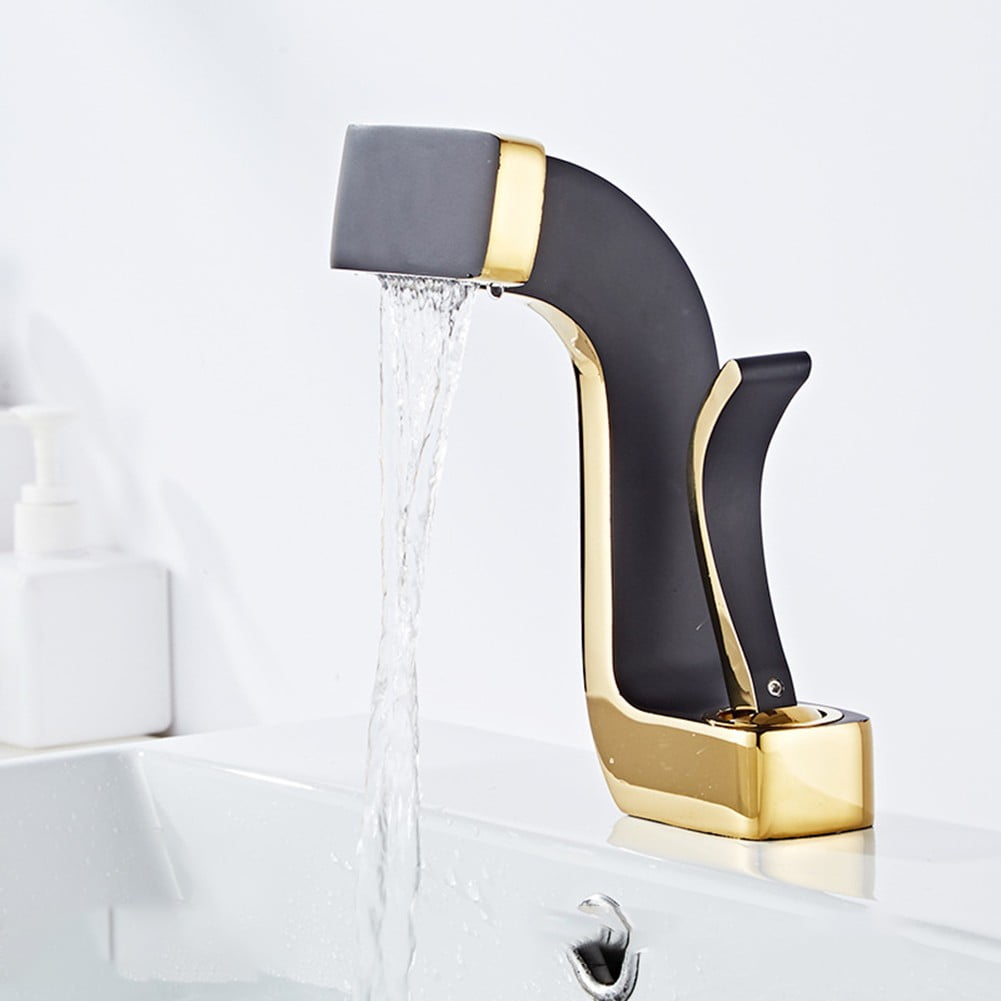 Creative Art Bathroom Basin Hot and Cold Faucet Copper Toilet Faucet ...
