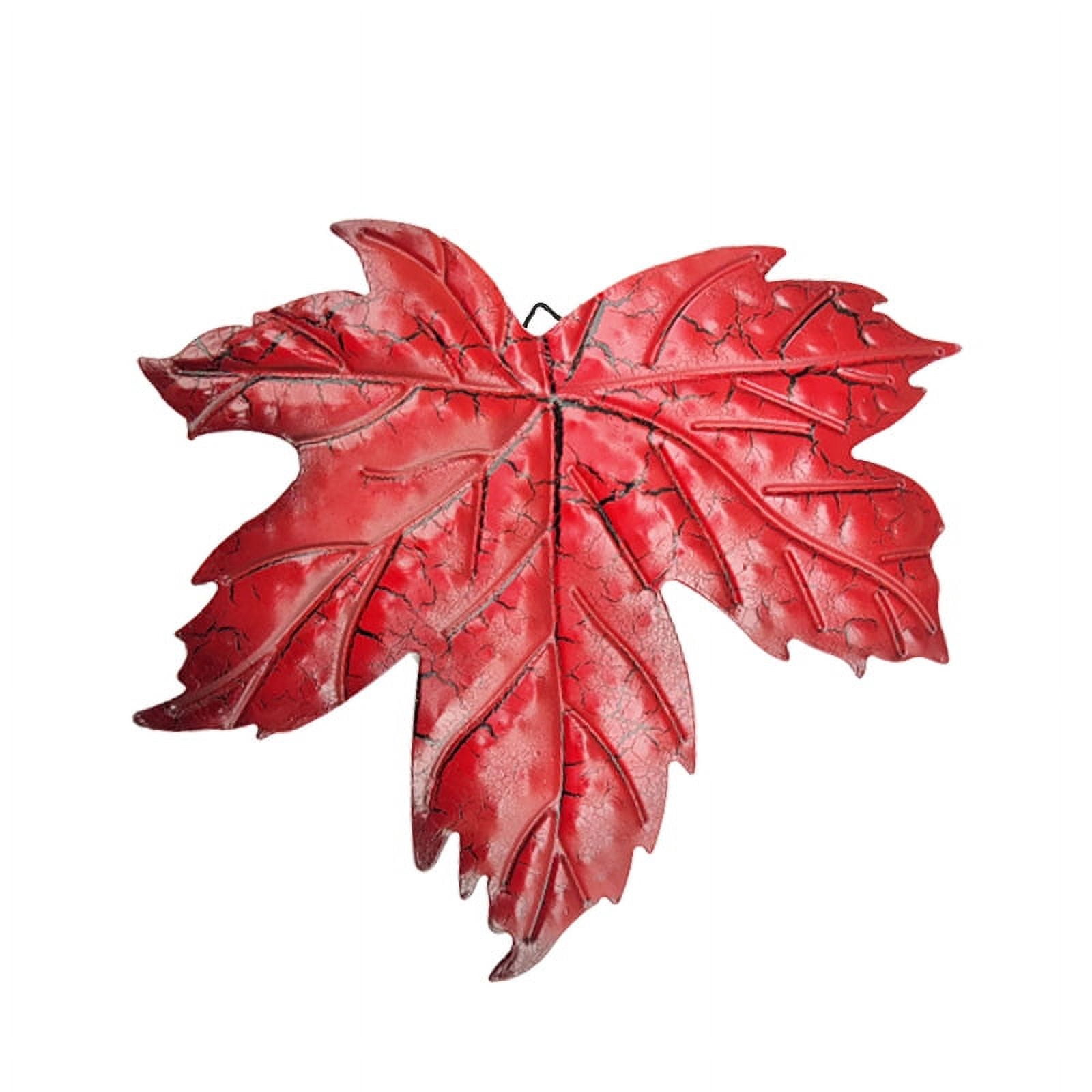 Creative Art Iron Wall Hanging Maple Leaf Shaped Crafts Simulation ...