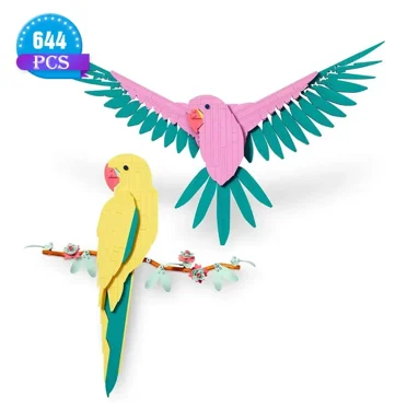 Creator 3-in-1 Exotic Pink Parrot Building Set (31144) Build Parrot ...