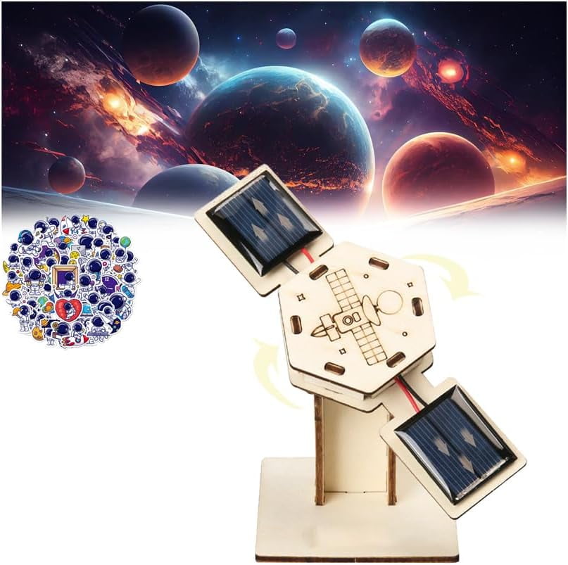 Creative Artificial Satellite Space Models, DIY Solar Panel Satellite ...