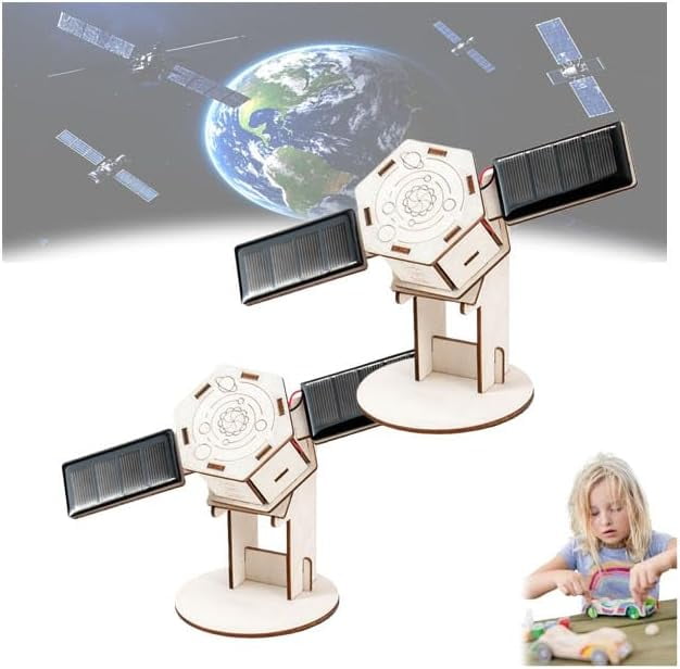 Creative Artificial Satellite Space Models，DIY Solar Panel Satellite ...