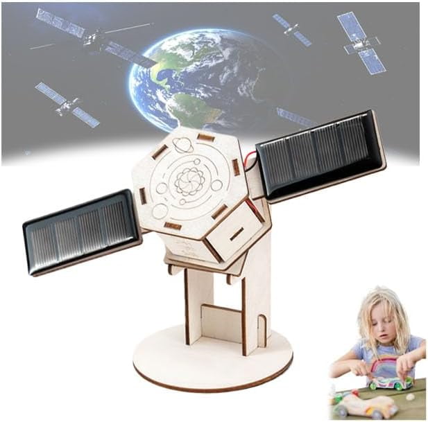 Creative Artificial Satellite Space Models，DIY Solar Panel Satellite ...