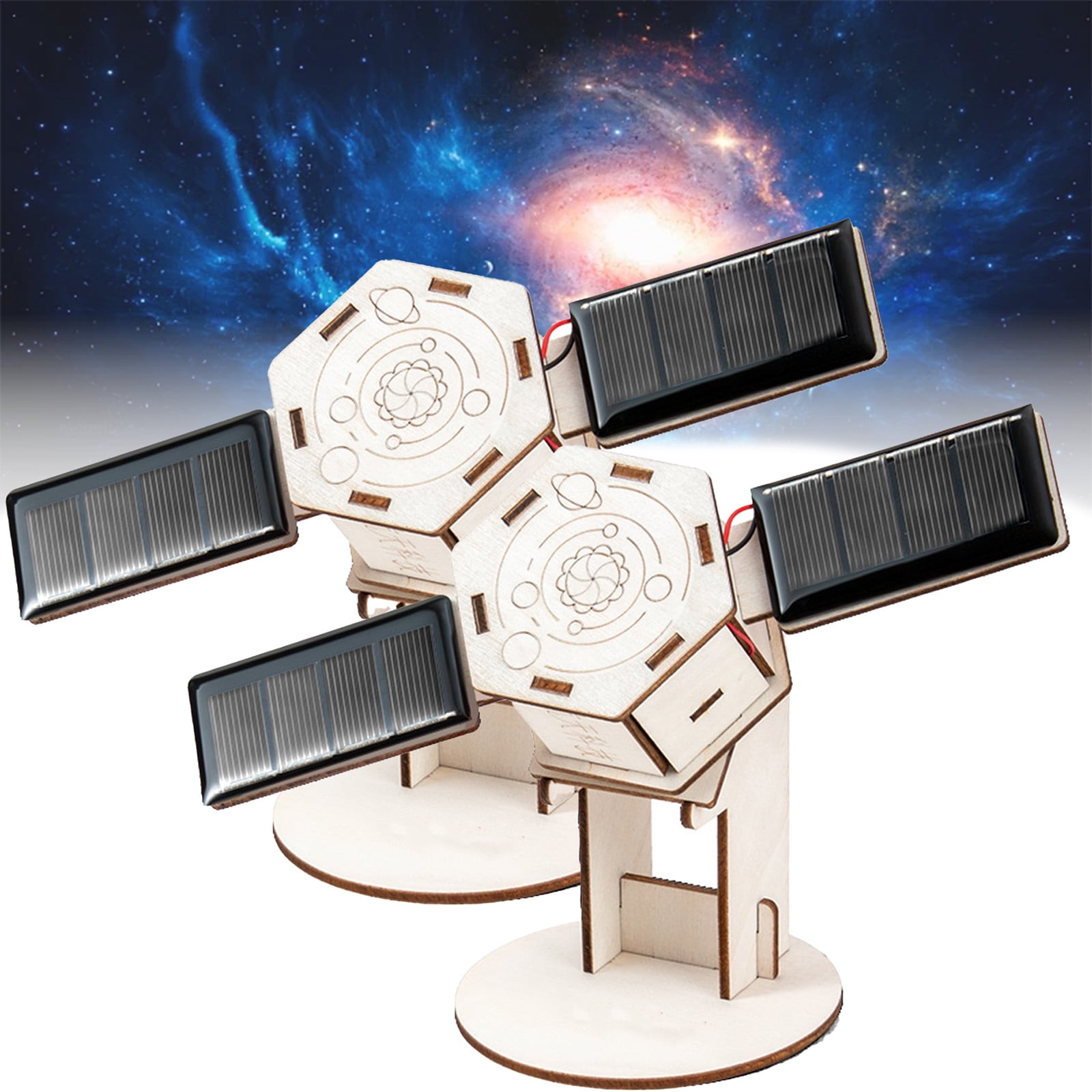 Creative Artificial Satellite Space Models, DIY Solar Panel Satellite ...