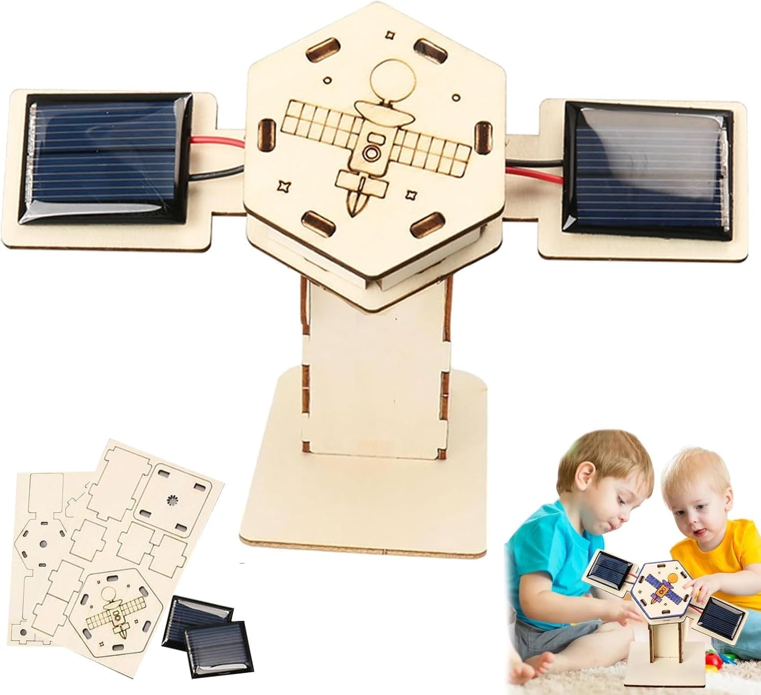Creative Artificial Satellite Space Models, Solar Satellite Model, DIY ...