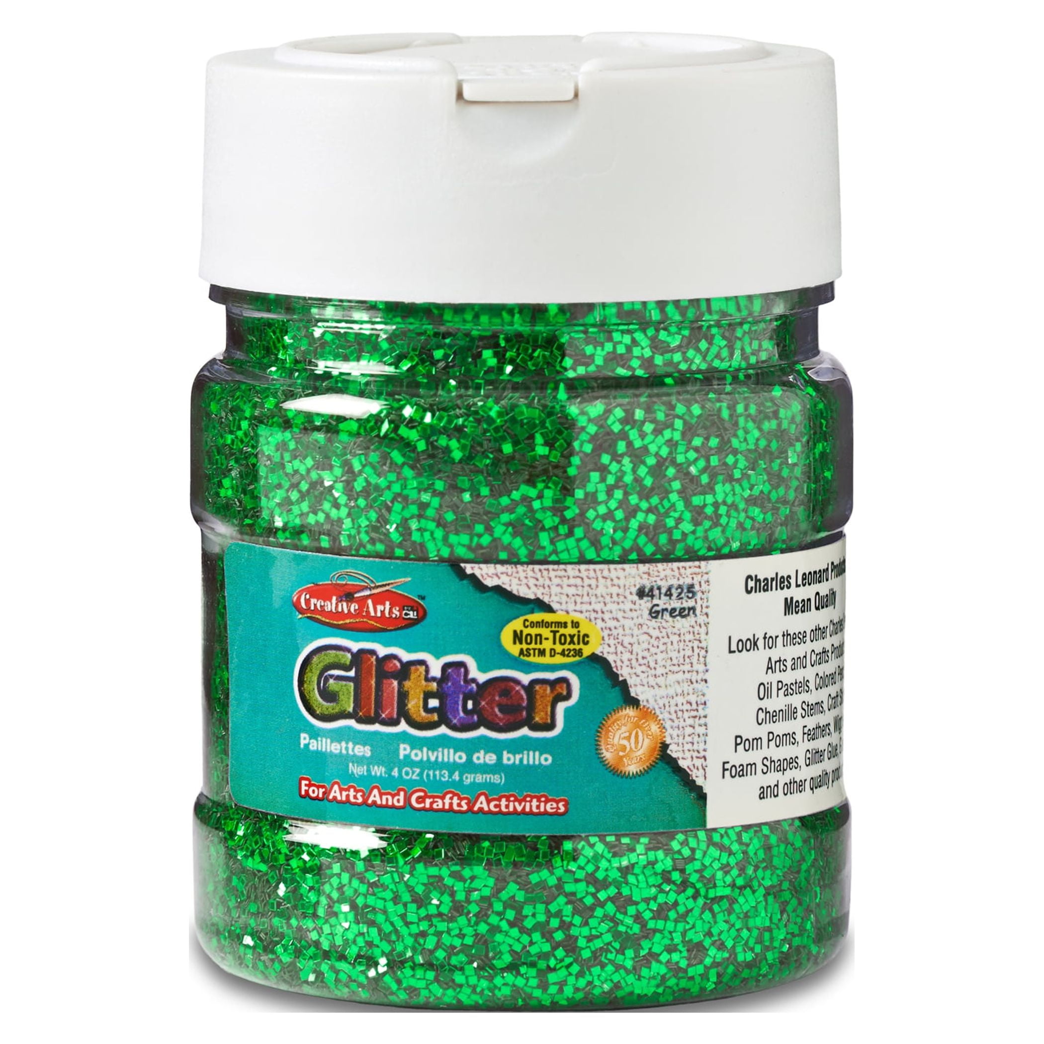 Creative Arts™ Green Glitter 4oz Jar, Pack of 6 - Walmart.com
