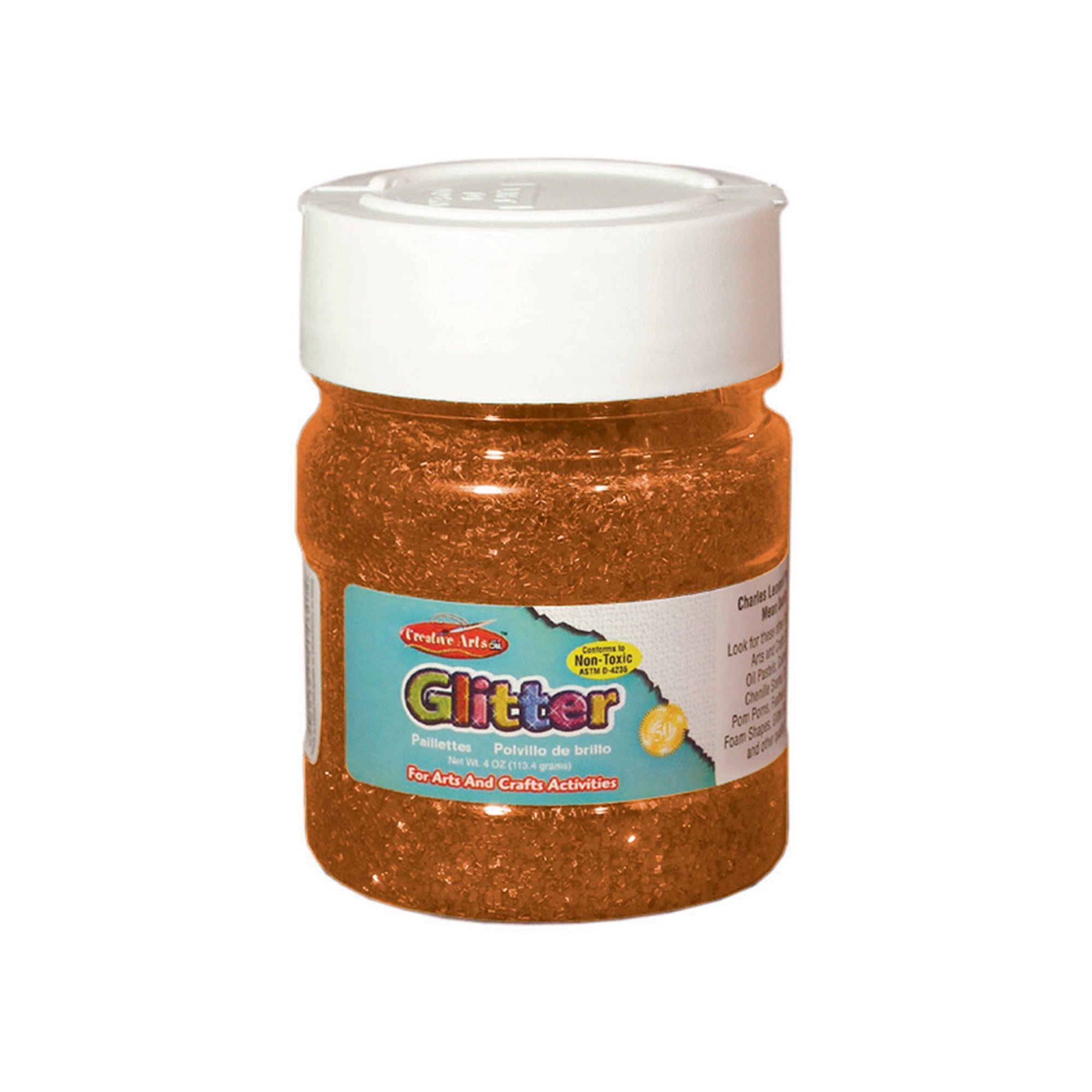 Creative Arts™ Orange Glitter 4oz Jar, Pack of 6 - Walmart.com