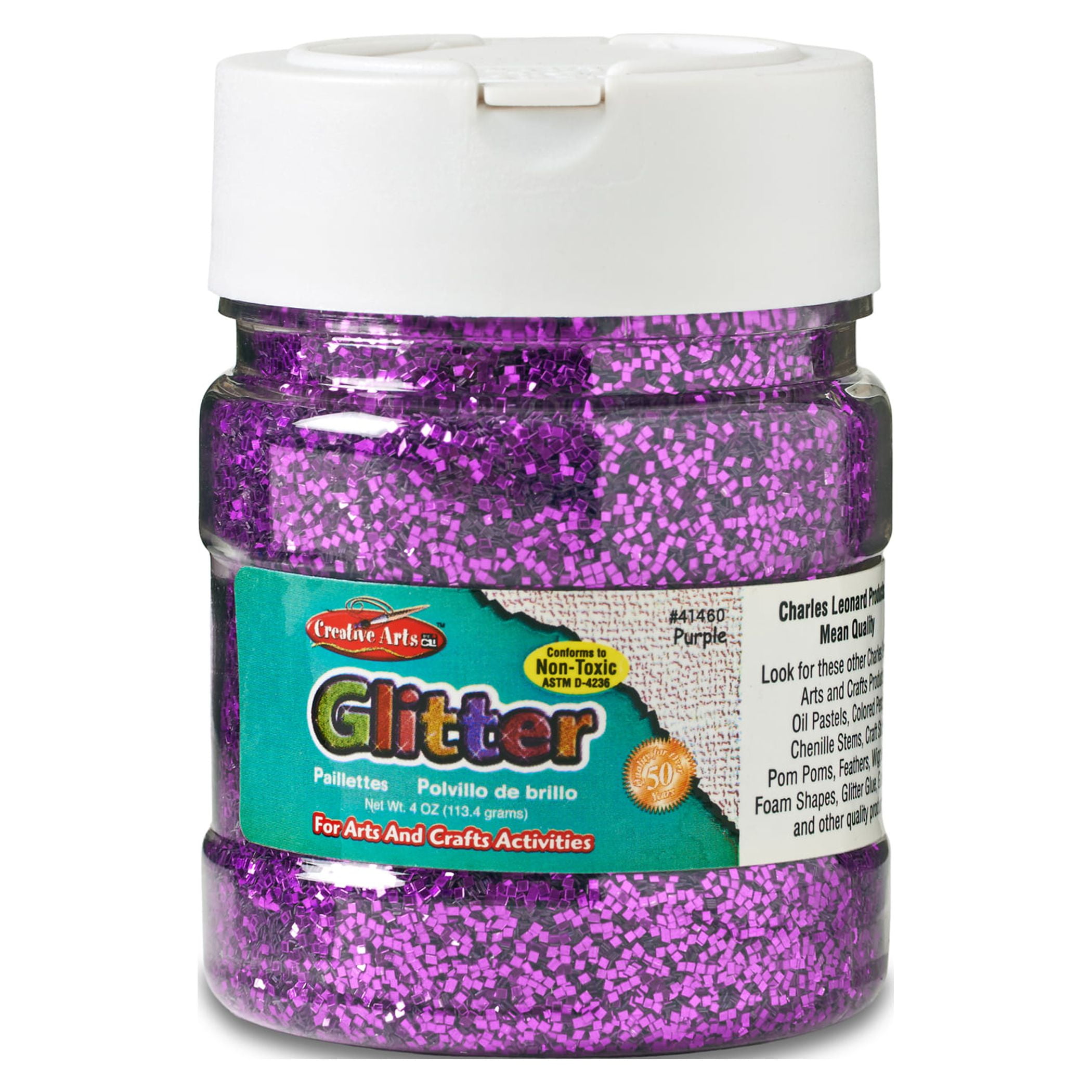 Creative Arts™ Purple Glitter 4oz Jar, Pack of 6 - Walmart.com