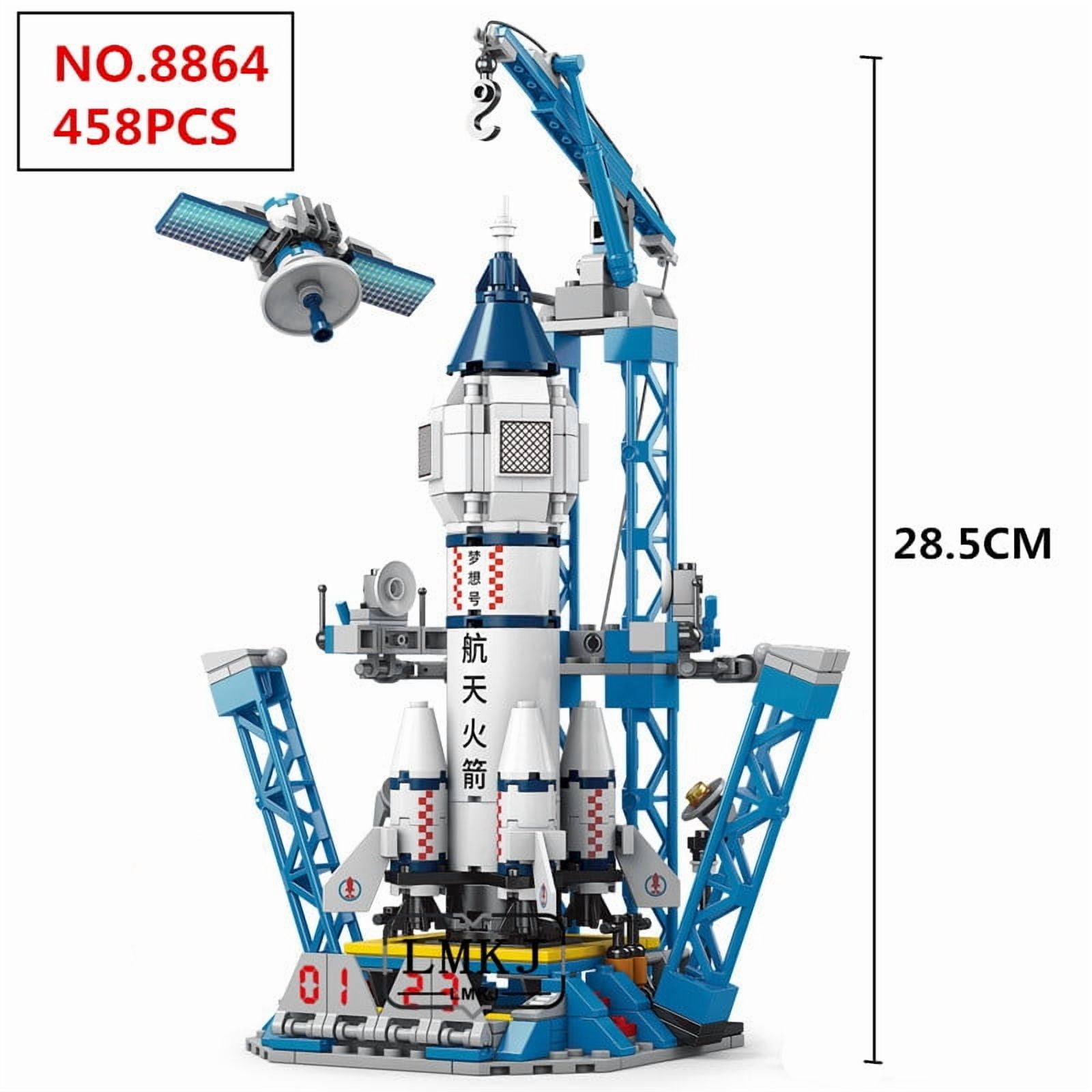 Creative Aviation Manned Rocket Building Blocks Space Astronaut Figure ...