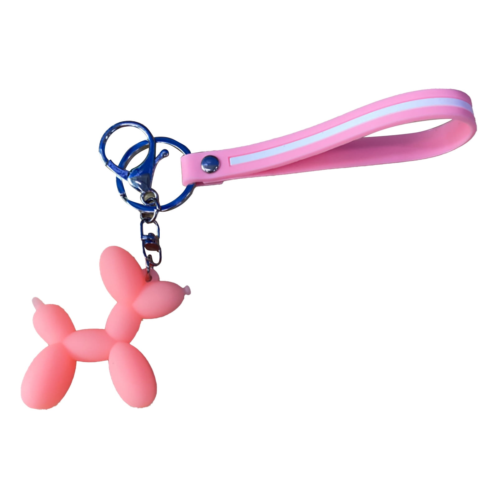 Creative Balloon Dog Cute Dog Keychain Custom Cartoon Keyring 3D Soft ...