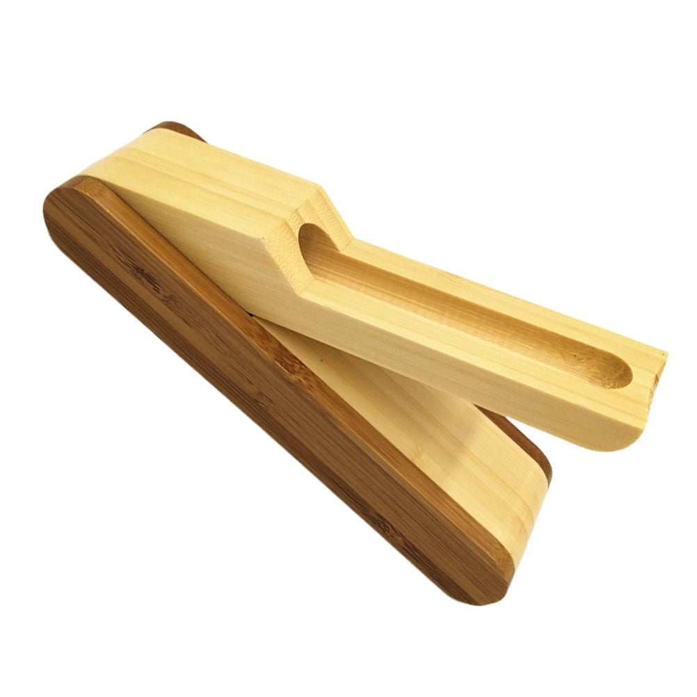 Creative Bamboo Pen Box with Single Pen Slot Foldable Bamboo Pen Case Office Home Supplies ...