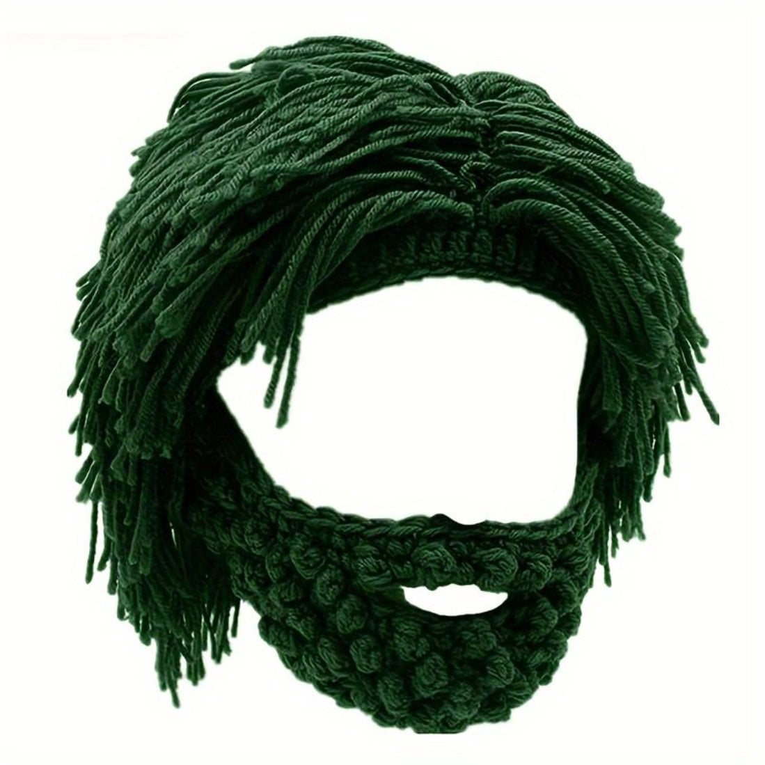 Creative Barbarian Knit Beard Hat Funny Knit Cap Wig Beanie Hats Beard ...