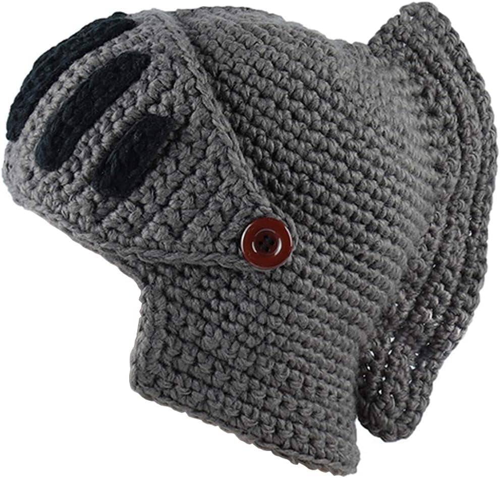 Creative Barbarian Knit Beard Hat Funny Knit Cap Wig Beanie Hats Beard ...
