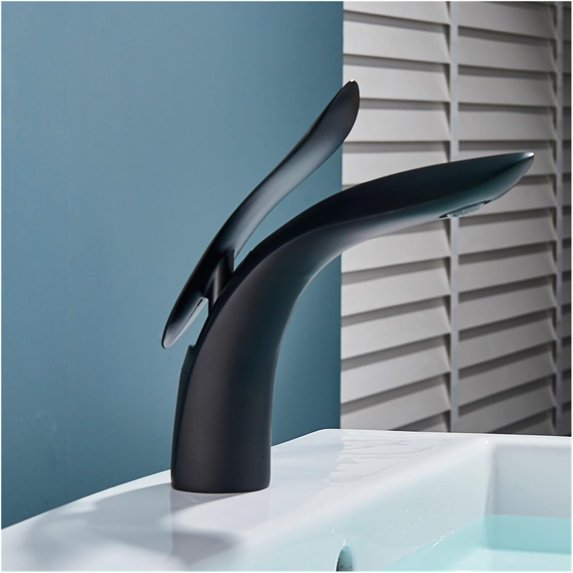 Creative Basin Faucet Bathroom Sink Waterfall hot and Cold Mixer Faucet ...