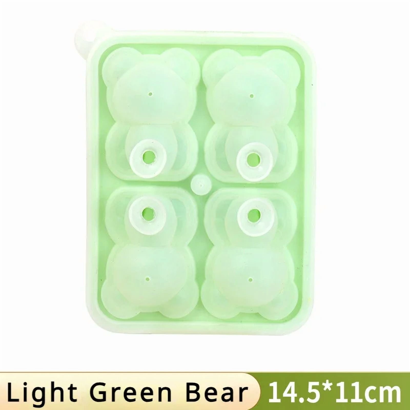 Creative Bear Ice Block Mold Food Grade Silicone Household Ice Box ...