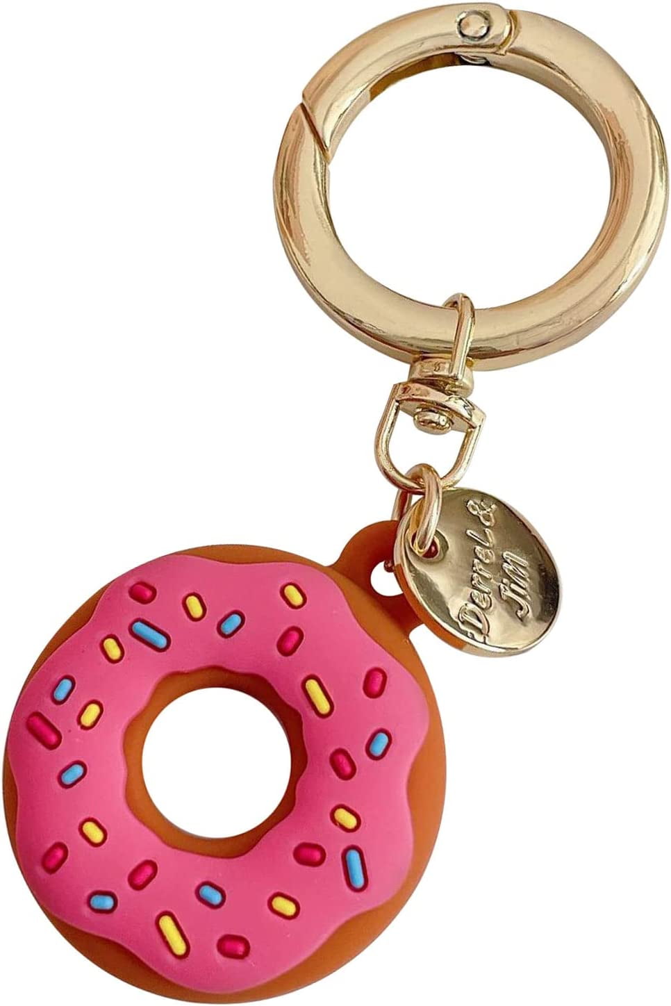 Creative Beautiful Donut Protection Case for AirTag, Men Women Lightweight Soft TPU Silicone ...