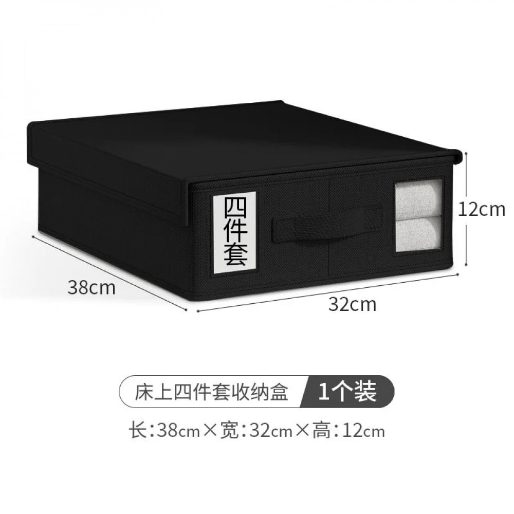 Creative Bed Sheet Storage Box Clothing Fabric Sheet 4-piece Organizer ...