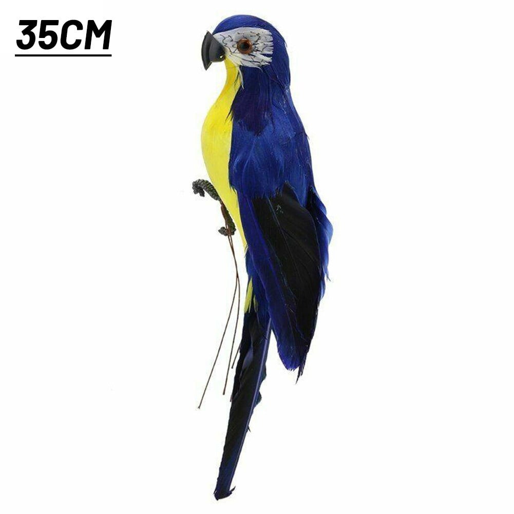 Creative Bird Model Figurine Faux Foam Parrot For House Garden Decor ...