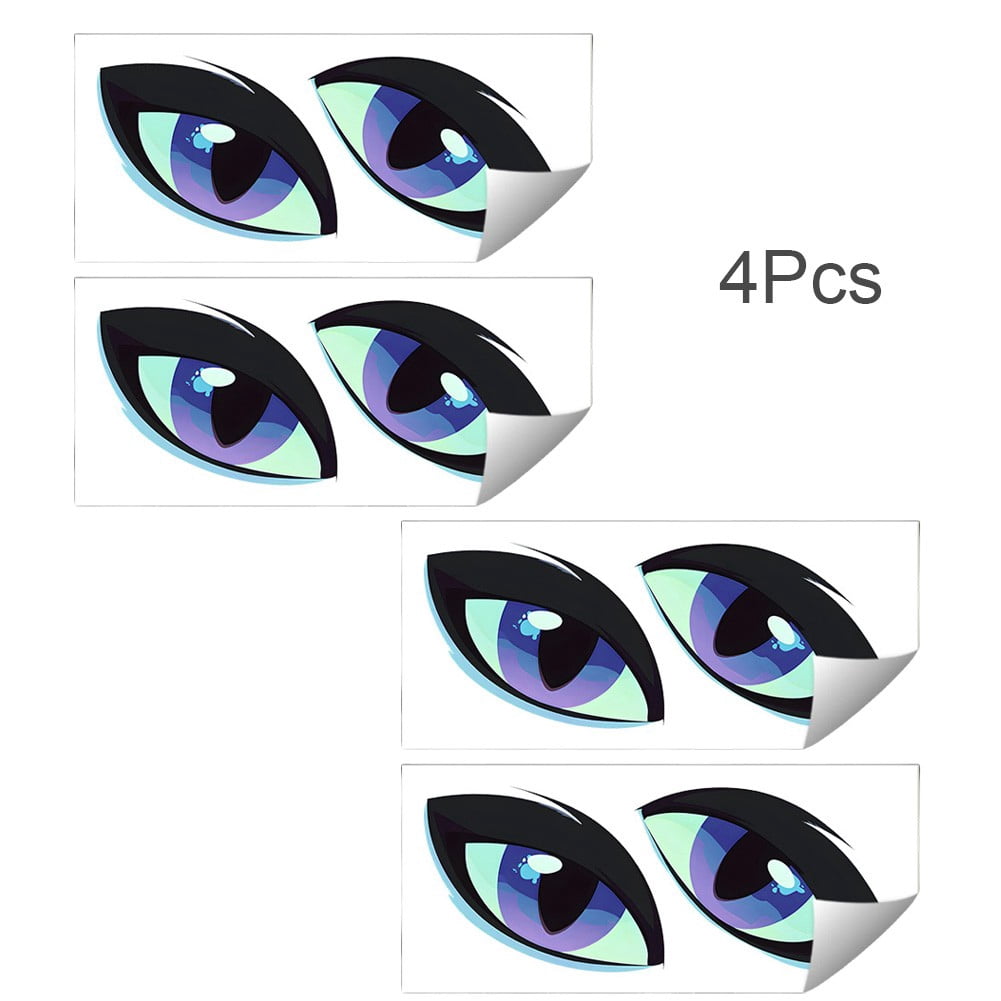 Creative Blue Eyes Bathroom Toilet Stickers Background Beautification ...