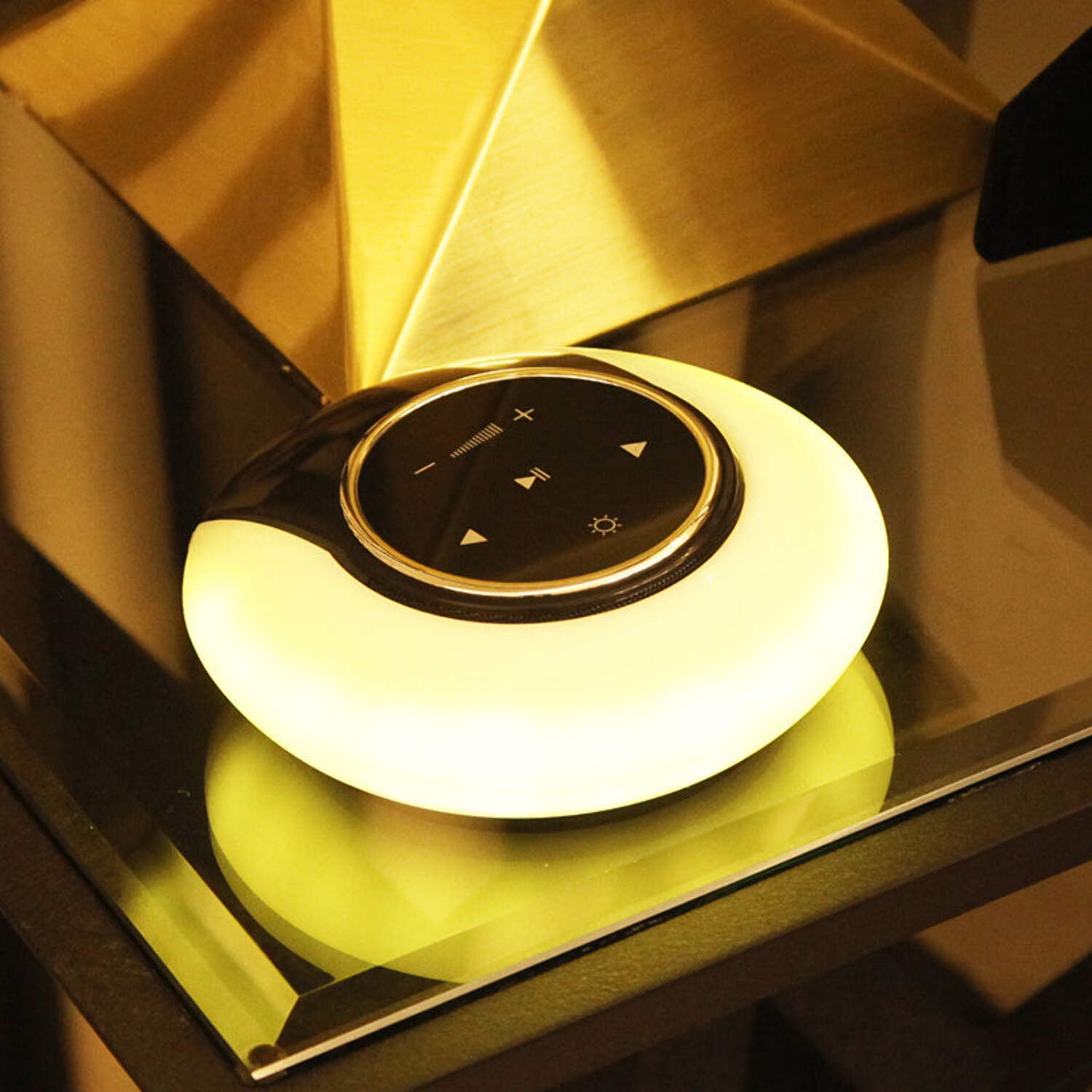 Creative Bluetooth Subwoofer Stereo Speaker LED Desk Lamp Stepless ...