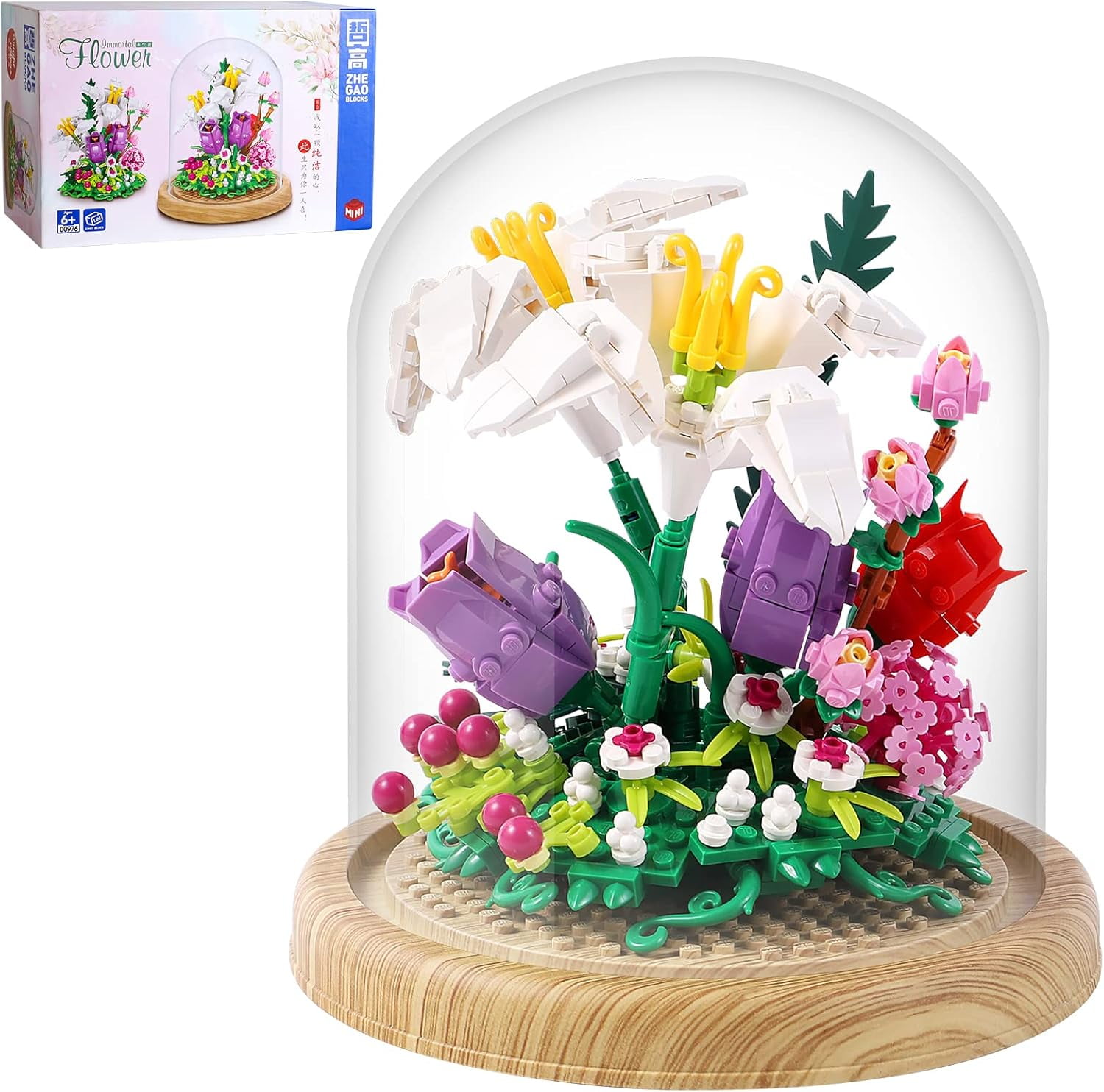 Creative Bonsai Flower Bouquet Building Kit,Flowers Botanical ...