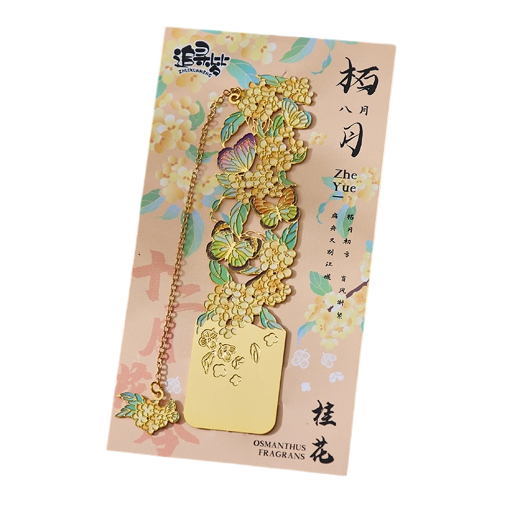 Creative Bookmarks Retro Book Clip Hollow Bookmarks Flowers Page ...